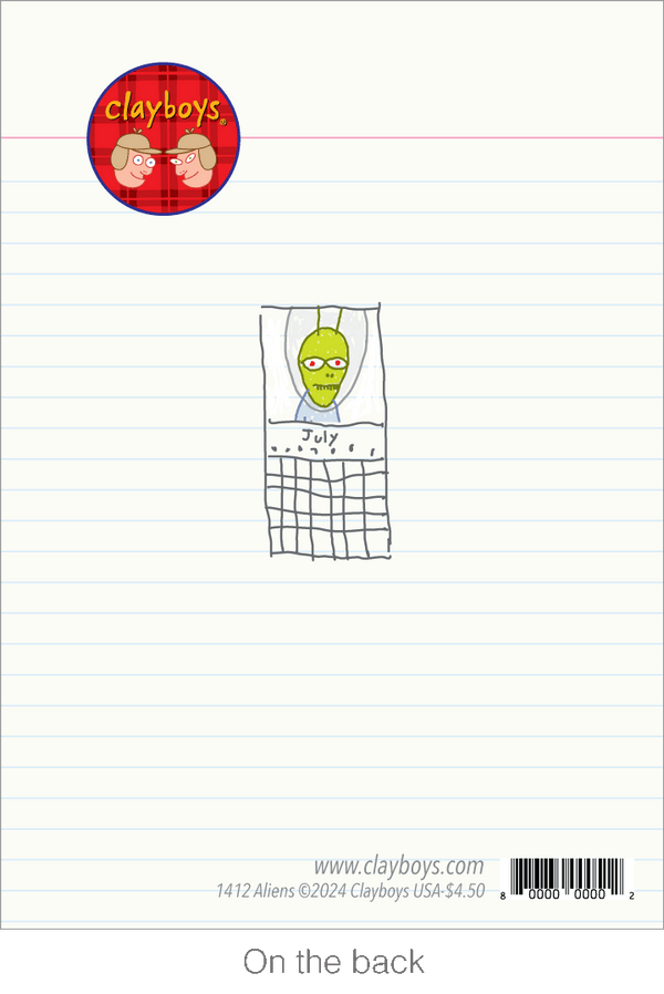 1412 Aliens - Clayboys Cards