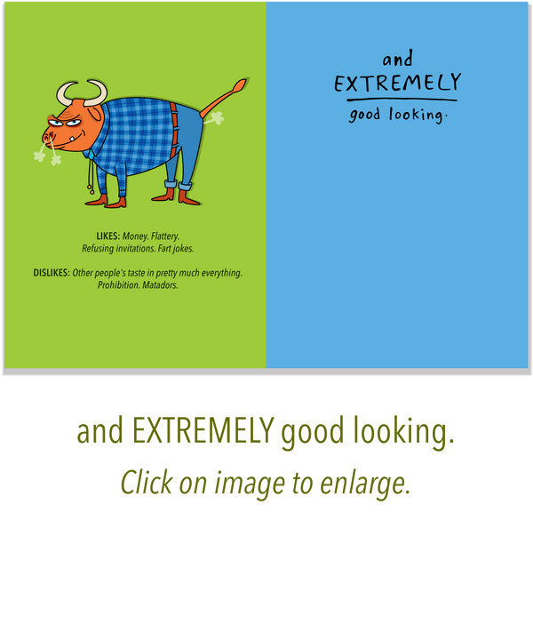 1114 Taurus Astrology Card, Any Occasion Card from Clayboys - Clayboys ...