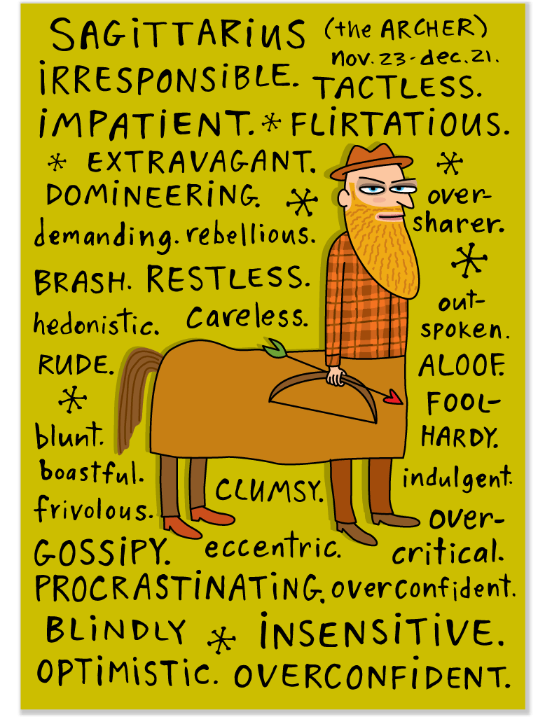 Funny Astrology Cards from Clayboys Cards