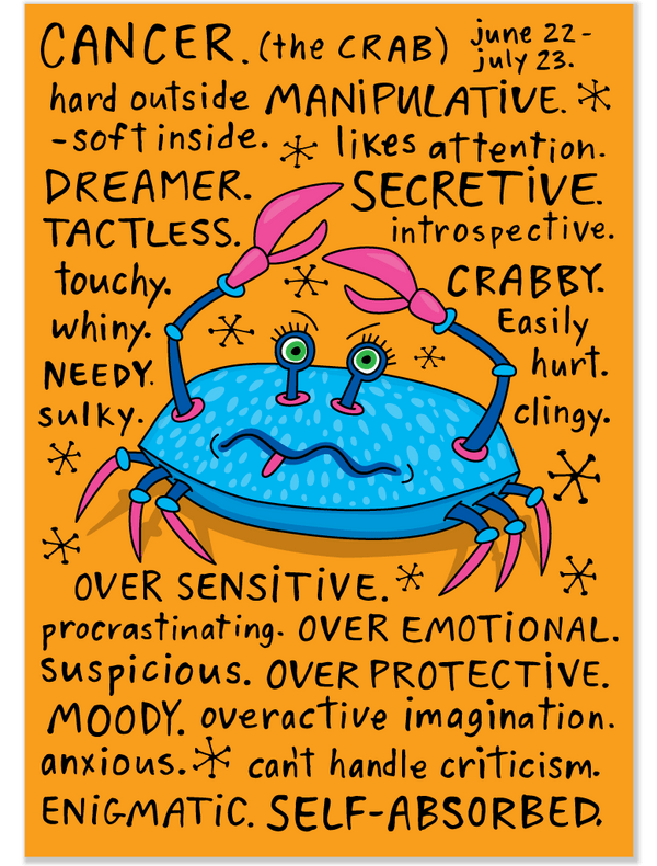 Funny Astrology Cards from Clayboys Cards