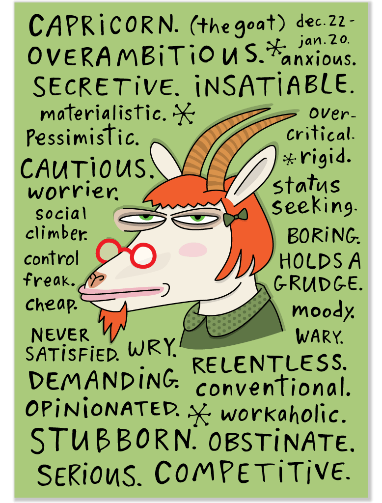 Funny Astrology Cards from Clayboys Cards