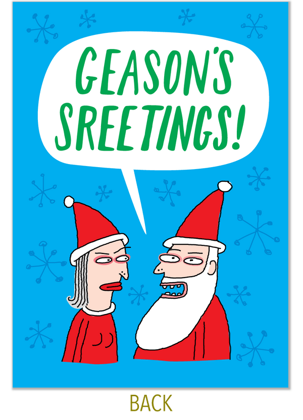 893 Holiday Confusion Christmas Card from Clayboys Cards